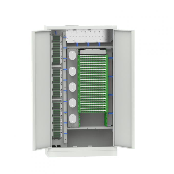 Outdoor FTTX Stainless Inner Structure Fiber Distribution Cabinet with ...