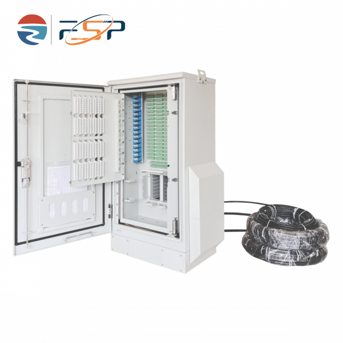 Outdoor FTTX Stainless Inner Structure Fiber Distribution Cabinet with ...