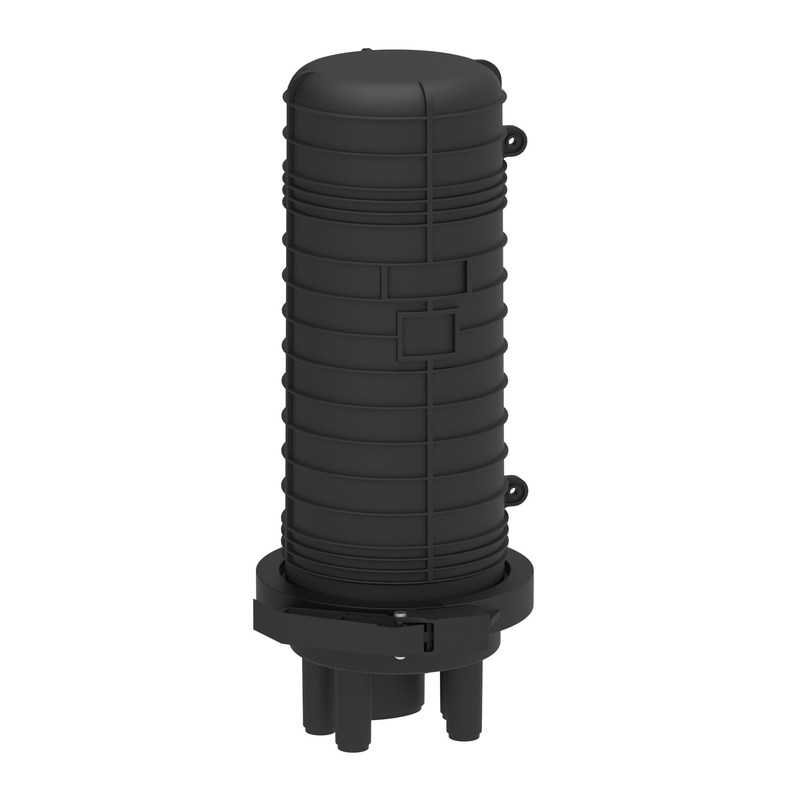 Black 192 Cores Fiber Optic Splice Closure Cable Joint Enclosure for ...